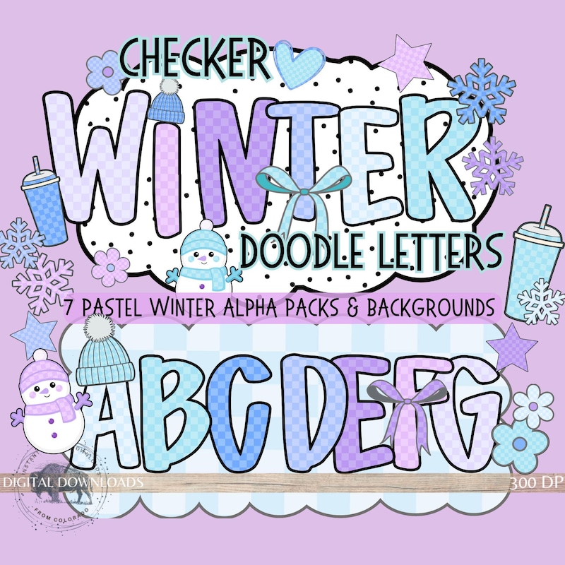 Checkered Alpha Sets - Etsy