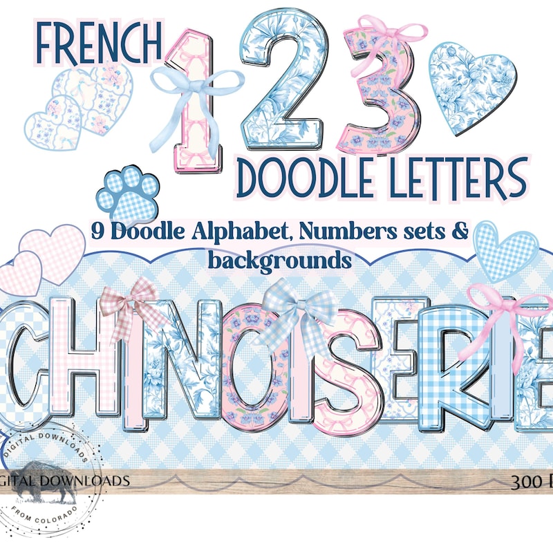 French Coquette Font - Etsy