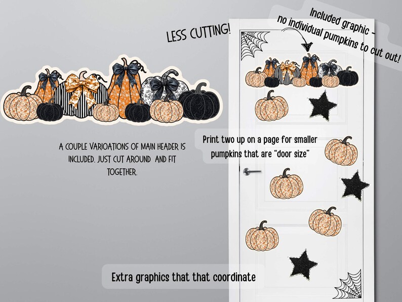 Fall Bulletin Board Kit PDF Png, Pumpkin Patch Classroom Decoration ...