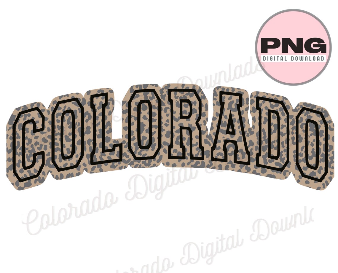 Colorado Arch Png Colorado Cheetah Png Logo Colorado Sublimation Png ...