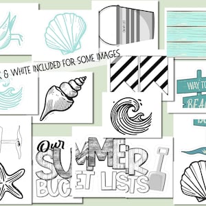 Summer Bulletin Board Kit PDF JPG, Bucket List Classroom Decoration ...