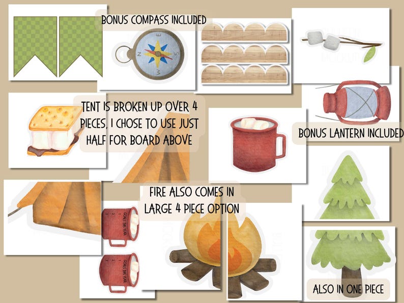 Camping Bulletin Board Kit PDF, Smores Classroom Decoration, Back to ...