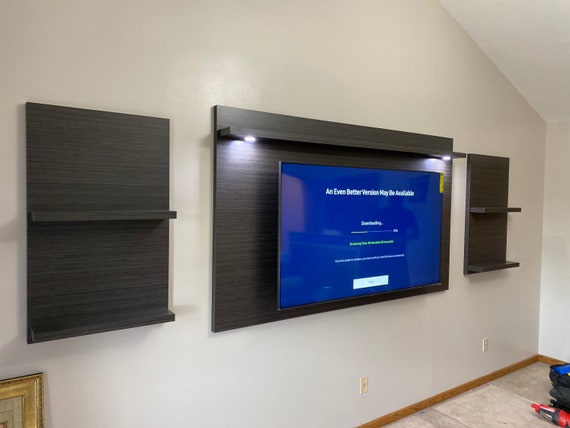 Custom Tv Wall Mount Decorative Panel Entertainment Center - Etsy