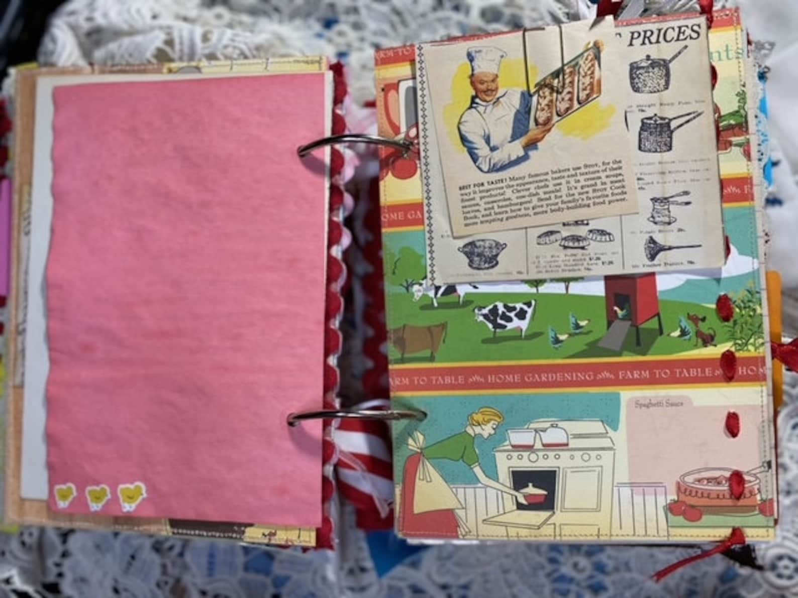 Handmade Recipe Junk Journal - Etsy