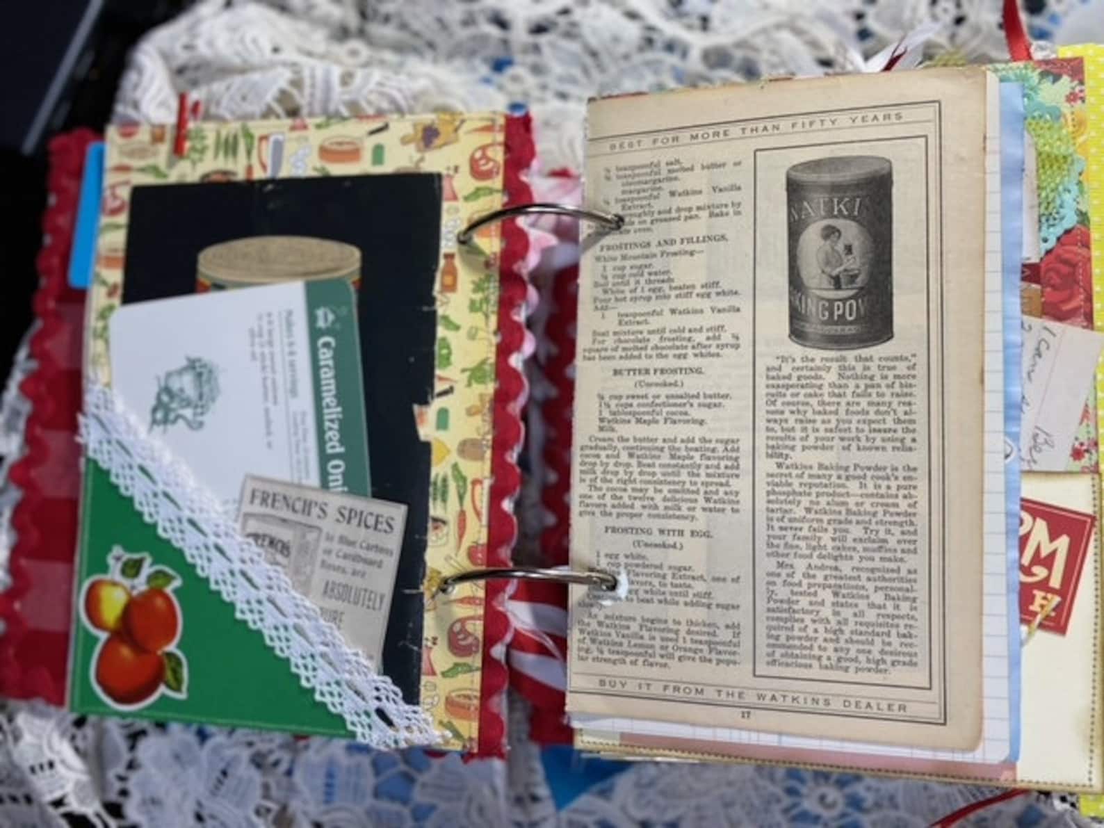 Handmade Recipe Junk Journal - Etsy