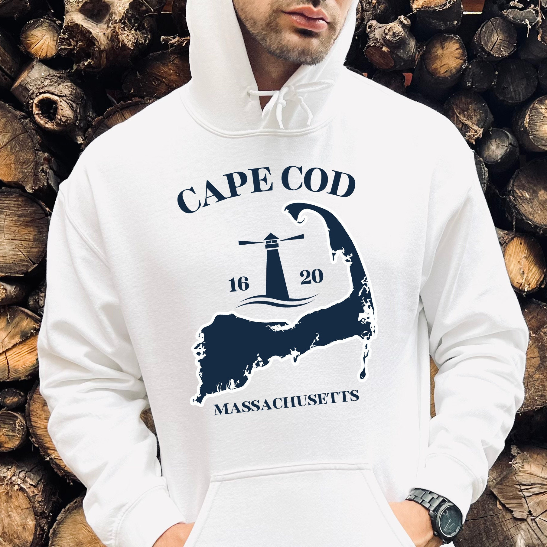 Cape Cod Massachusetts Hoodie, the Cape Sweatshirt, Beach Shirt, Ocean ...