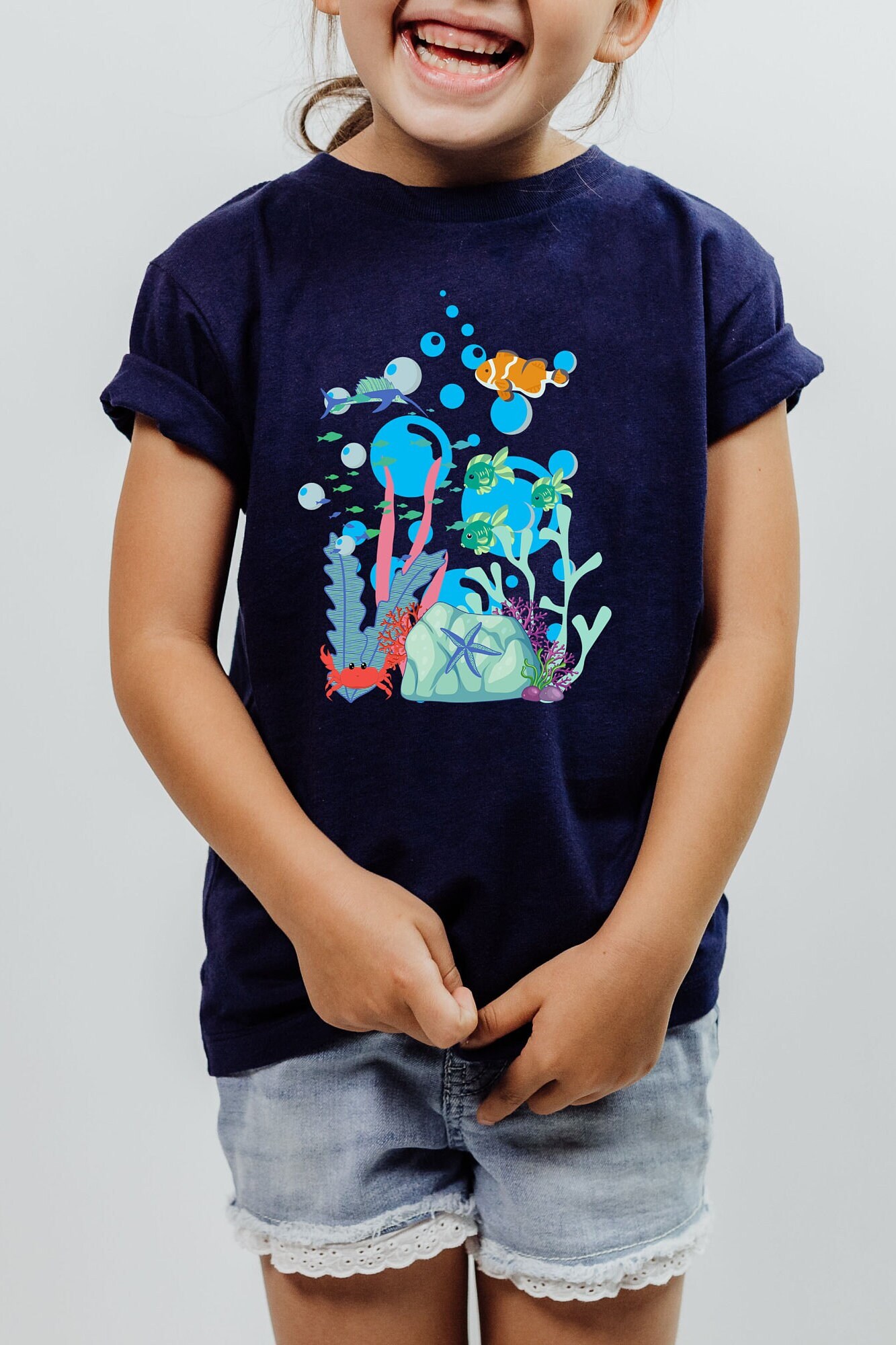 Underwater Shirt for Kids, Ocean Animals Shirt, Sea Creatures Shirt ...