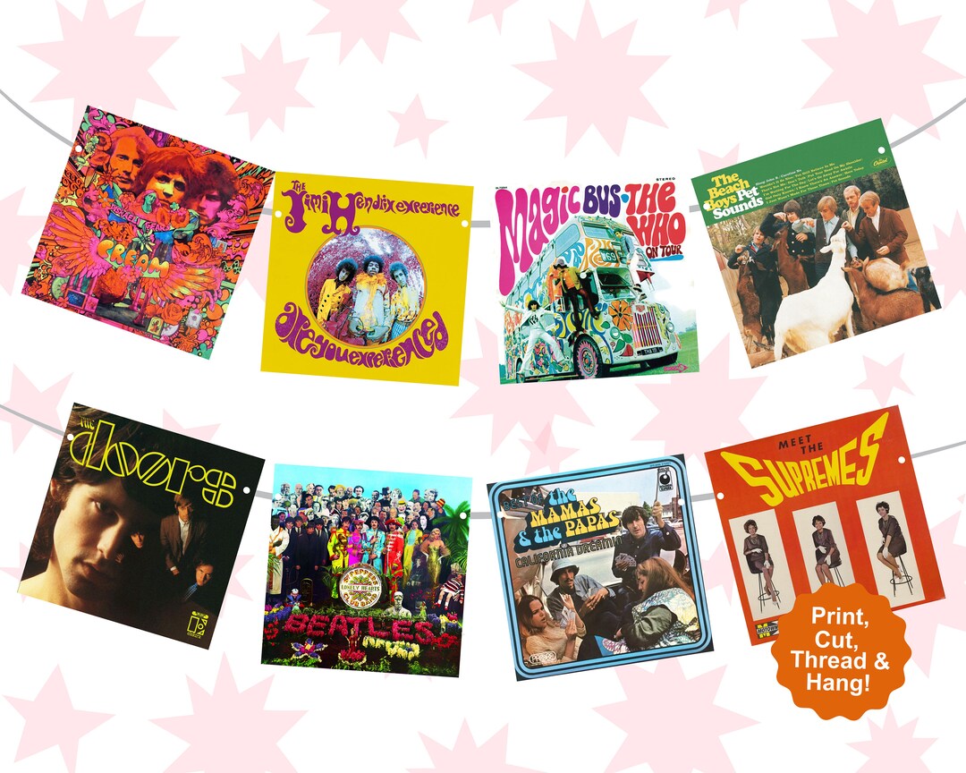 60s Party Banner 60s Party Decorations 60s Party Decor - Etsy