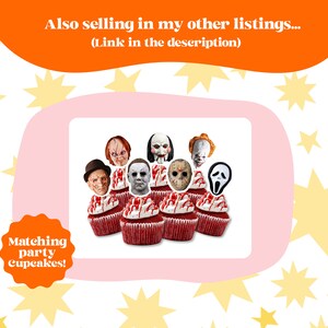 Horror Characters Banner Halloween Banner Horror Party Decorations ...