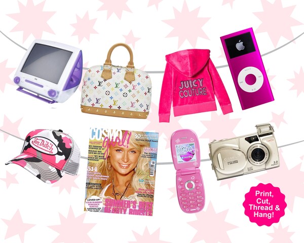 Y2K / Early 2000s Nostalgia DIGITAL DOWNLOAD Printable Sticker - Etsy ...