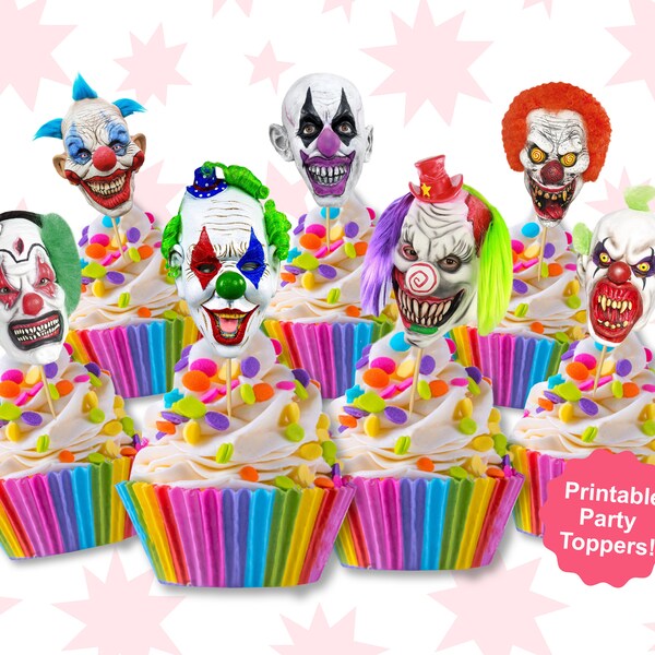 Clown Cake Toppers - Etsy