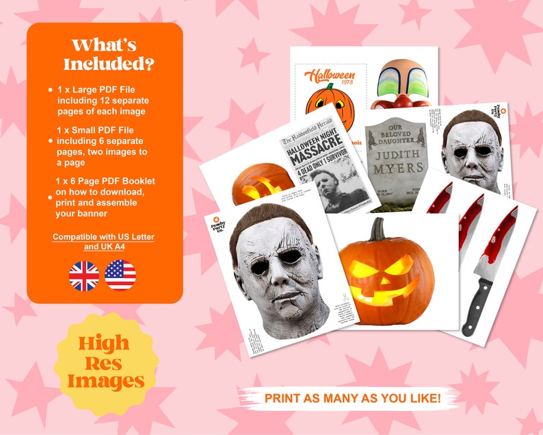 Michael Myers Banner Halloween Movie Banner Horror Party - Etsy