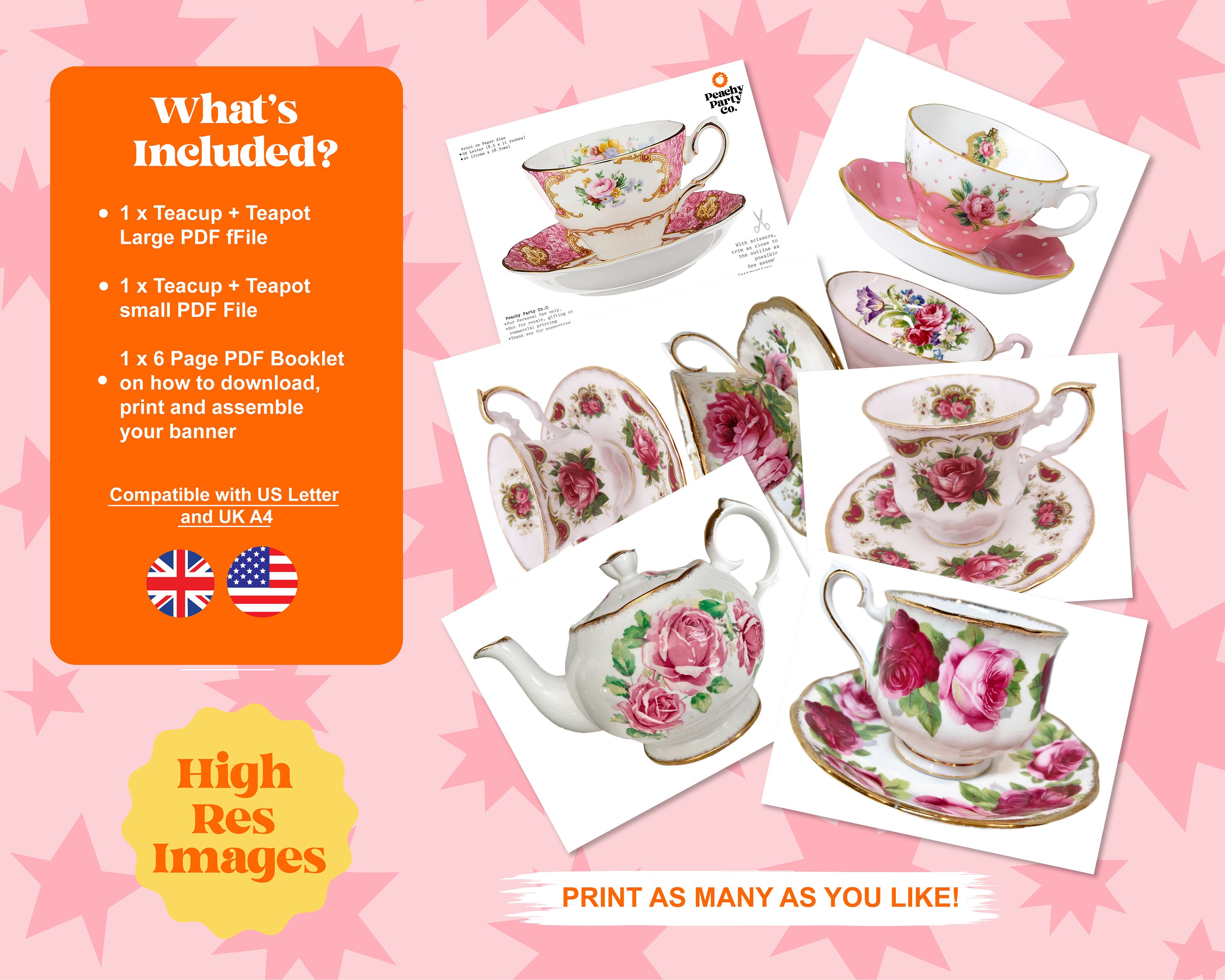 Pink Tea Party Banner tea Party Banner High Tea Party Tea - Etsy Australia