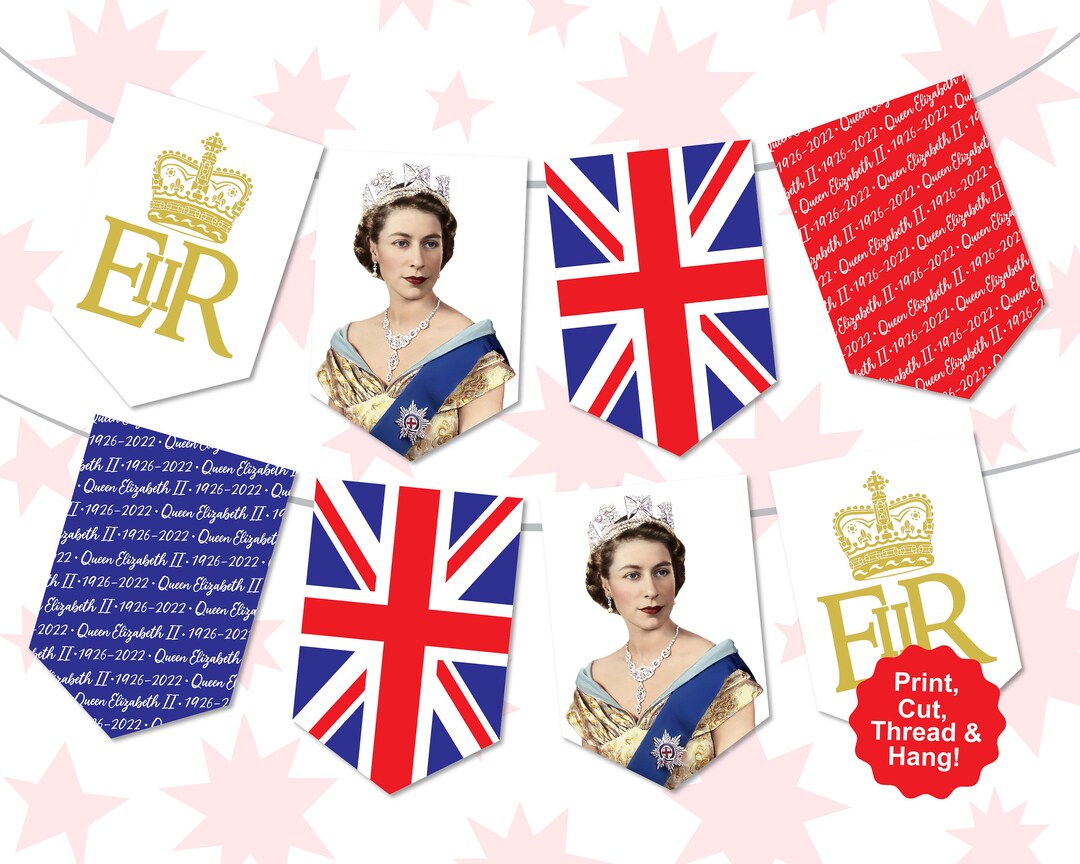 Queen Elizabeth Banner - Queen Elizabeth Party - Queen Elizabeth ...