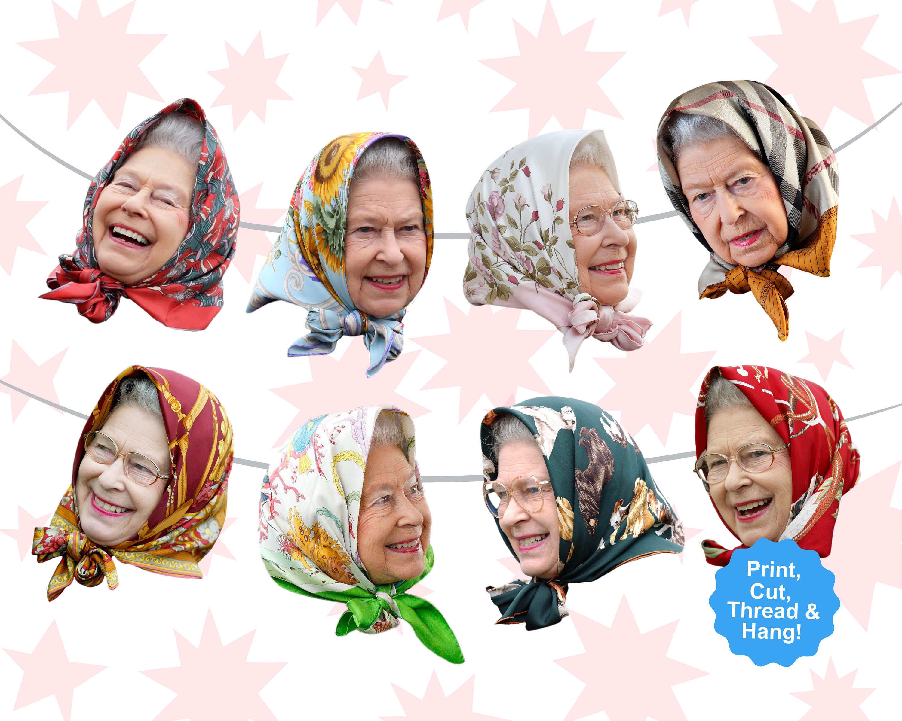 Queen Elizabeth Banner Queen Elizabeth Party Queen - Etsy