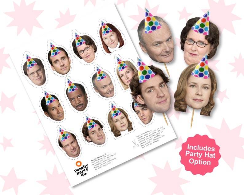 The Office Cupcake Toppers the Office Cupcakes the Office - Etsy