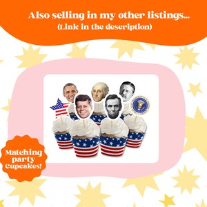 President Party Banner - USA Presidents Banner - Presidents Party - 4th ...