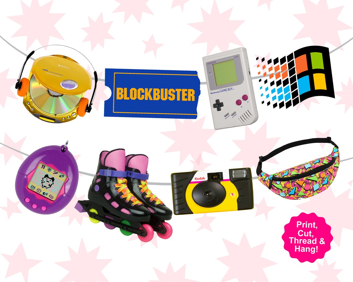 90s Party Banner 90s Party Decorations 90s Party Decor - Etsy Australia