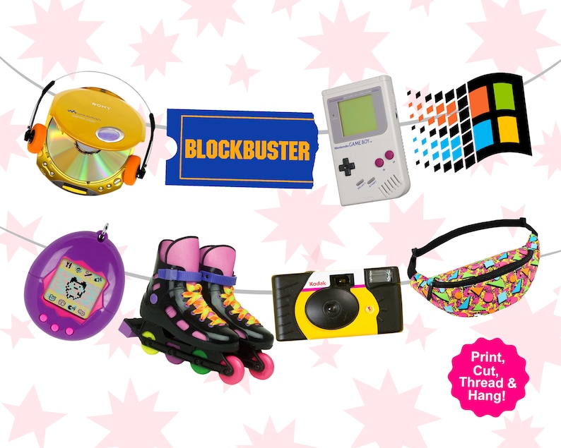 90s Party Banner 90s Party Decorations 90s Party Decor - Etsy