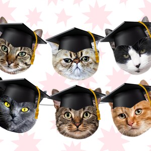 Cat Graduation Banner Graduation Custom Banner Graduation Photo Banner ...
