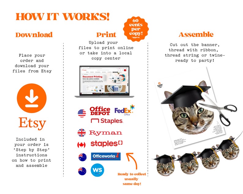 Cat Graduation Banner Graduation Custom Banner Graduation - Etsy