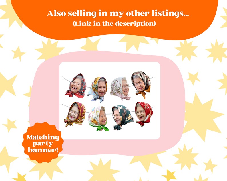Queen Elizabeth Cupcake Toppers Queen Elizabeth Party Queen - Etsy