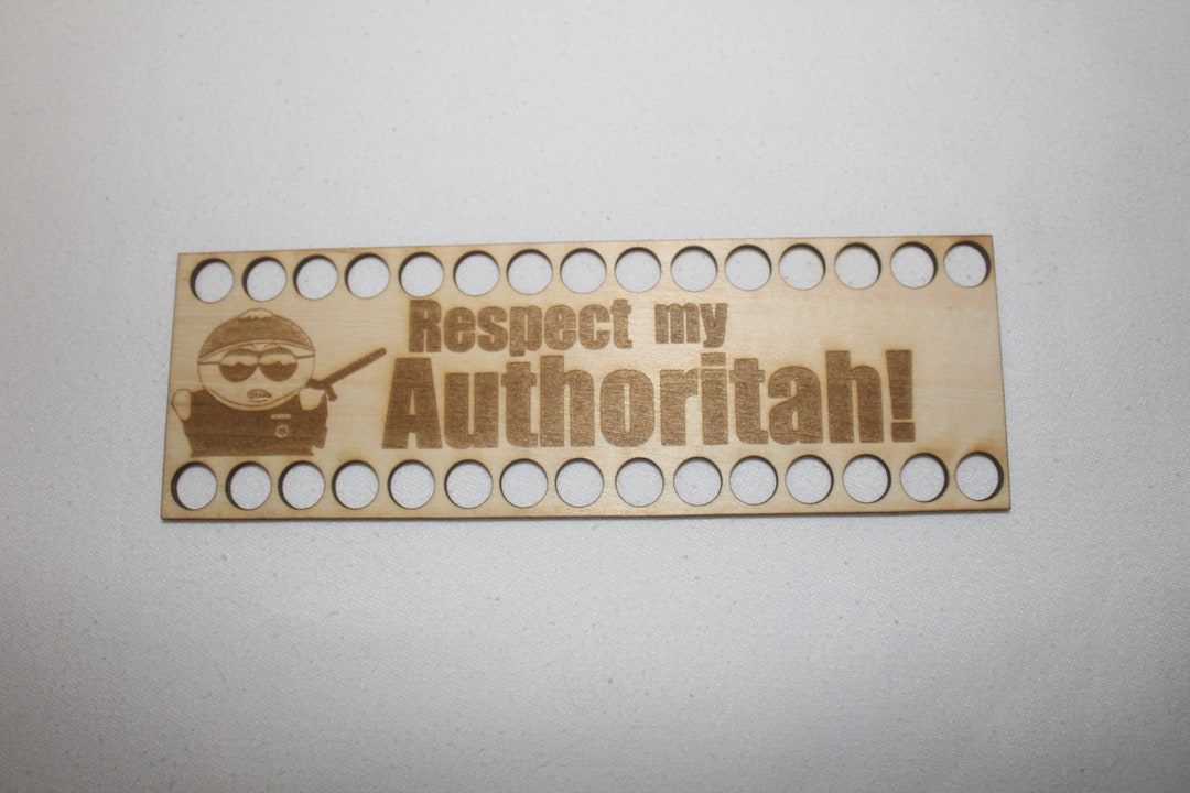 Respect My Authoritah, South Park Embroidery, Cross Stitch Floss Holder ...