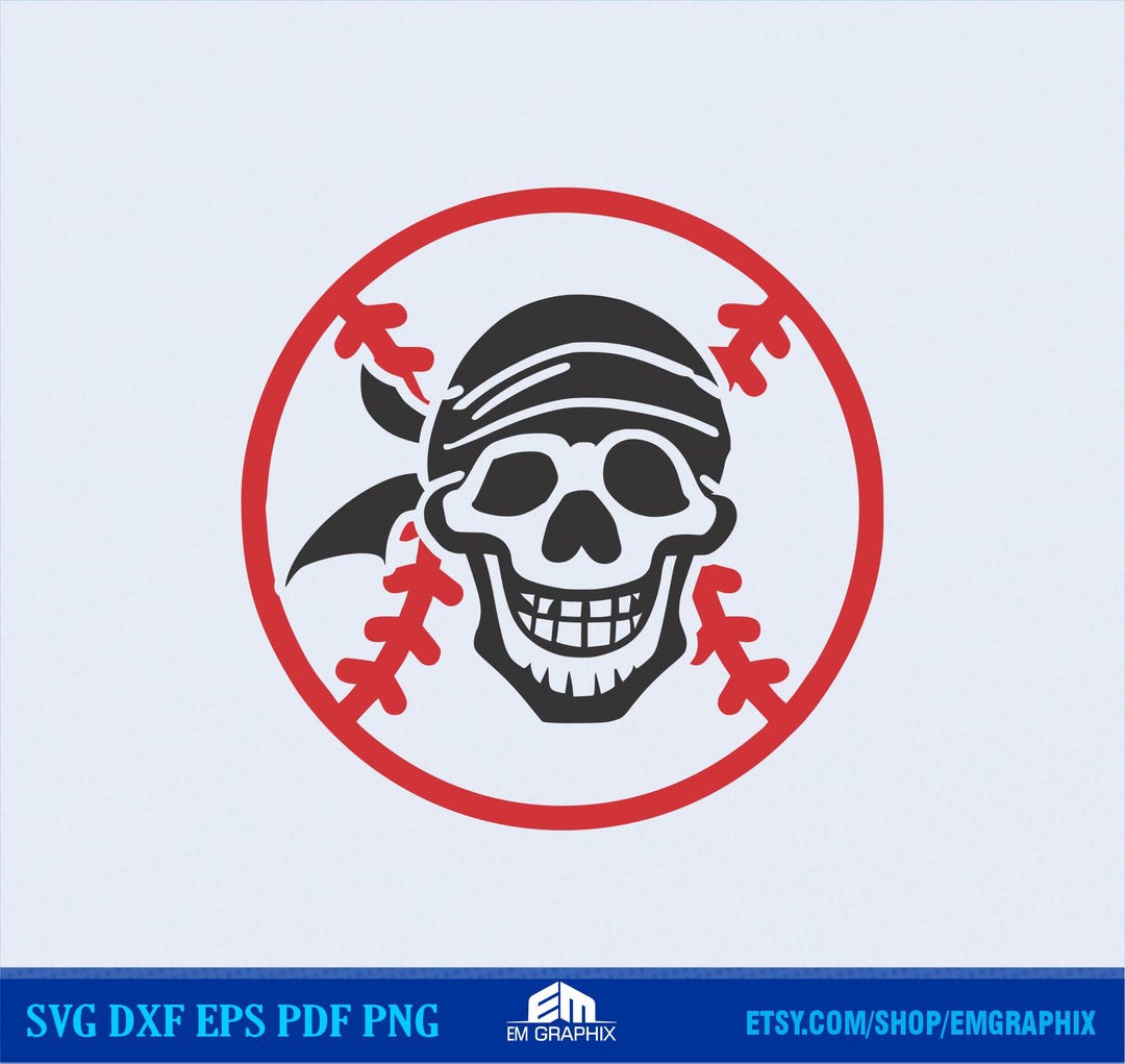 Baseball Pirate SVG | Pirate Graphics Svg Dxf EP Png Files for Cricut ...