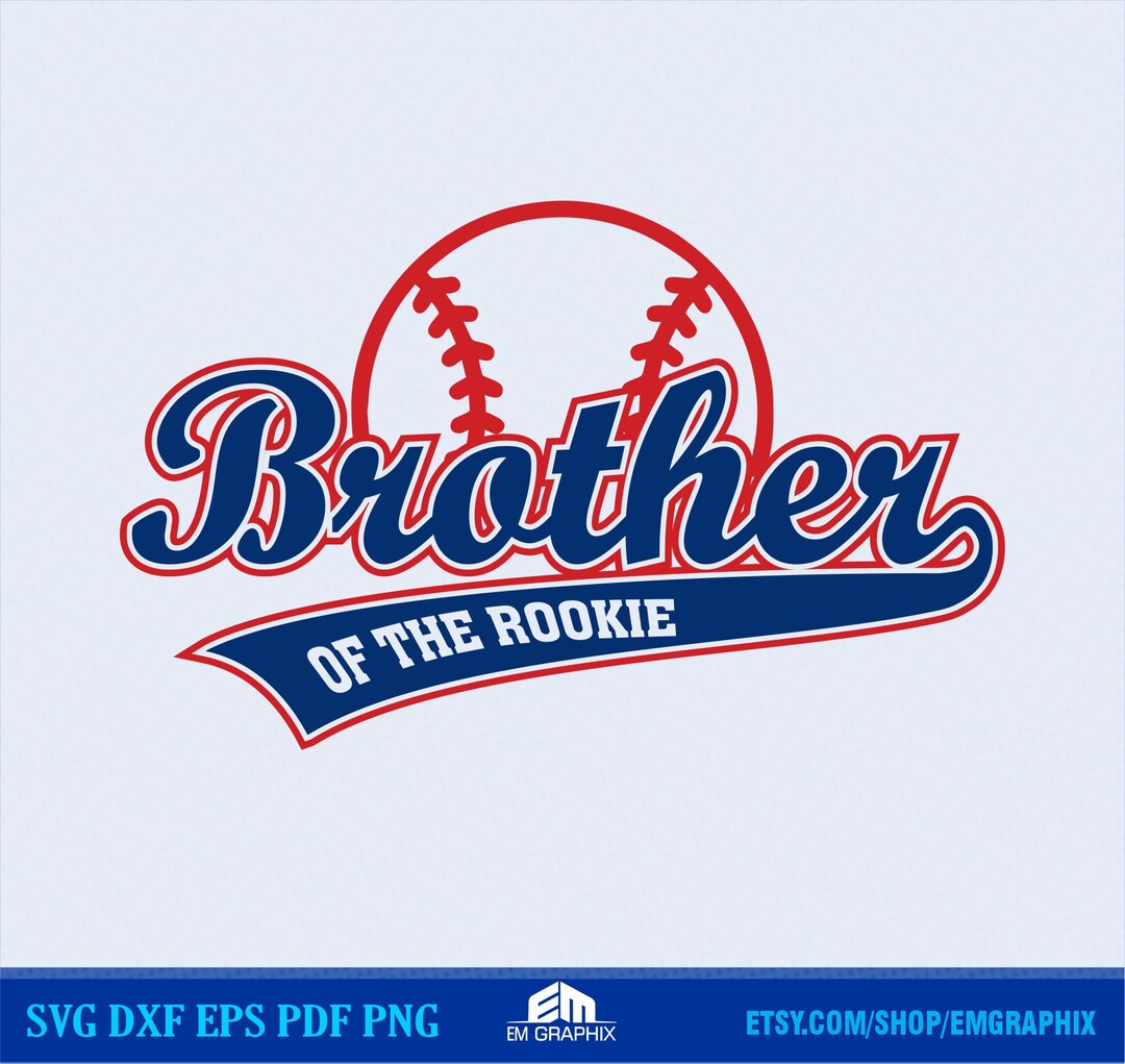 Brother of the Rookie SVG: Baseball Family Shirt Design (digital ...