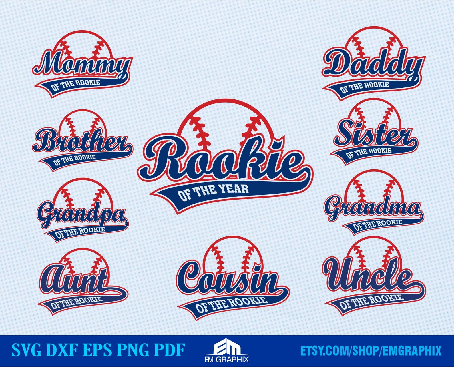 Rookie of the Year First Birthday Baseball SVG Bundle (digital Cut ...