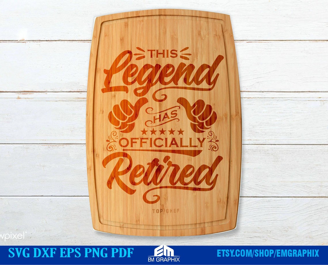 The Legend Has Officially Retired SVG Retirement Svg - Etsy