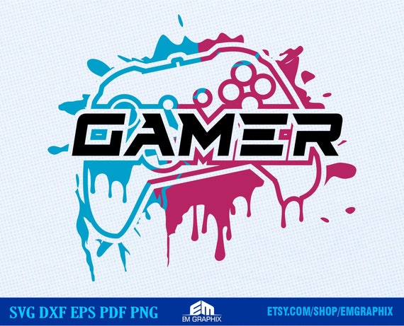 Gamer PNG SVG Gaming Sublimation Print and Vinyl Cut File - Etsy