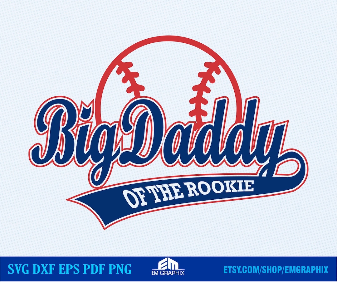 Big Daddy SVG, Big Daddy of Rookie Svg, Baseball Shirt Big Daddy Png ...