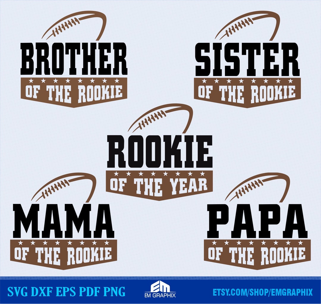 Football Rookie SVG| Football Family Matching Shirts - Papa, Mama ...