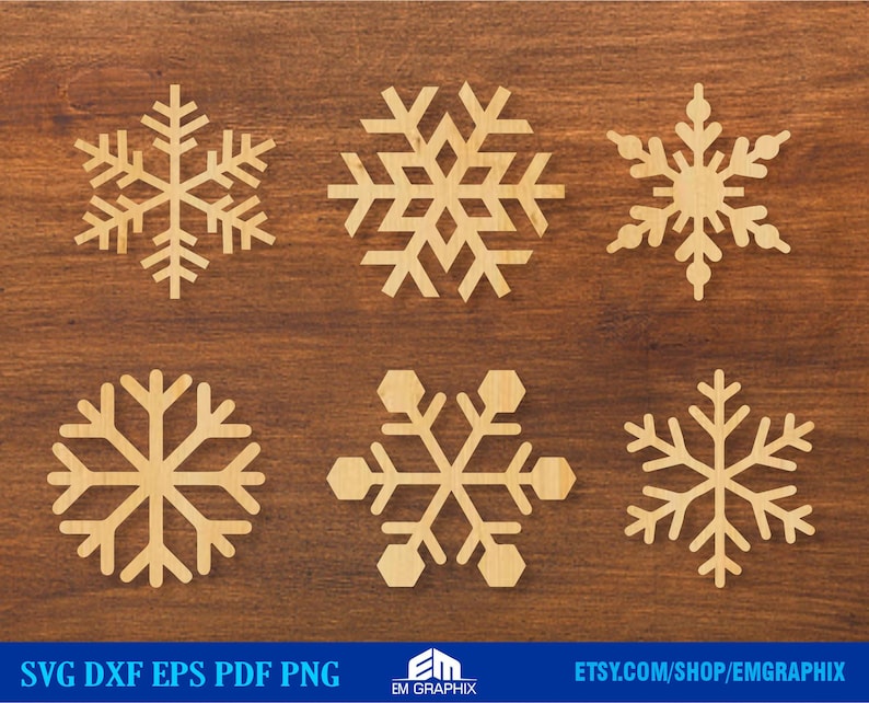 Snowflakes Svg Christmas Ornaments Svg Snowflake Cut Files - Etsy