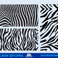 AFRICAN STRIPED ZEBRA Svg, Grazing Zebra Svg Files for Cricut, Savanna ...