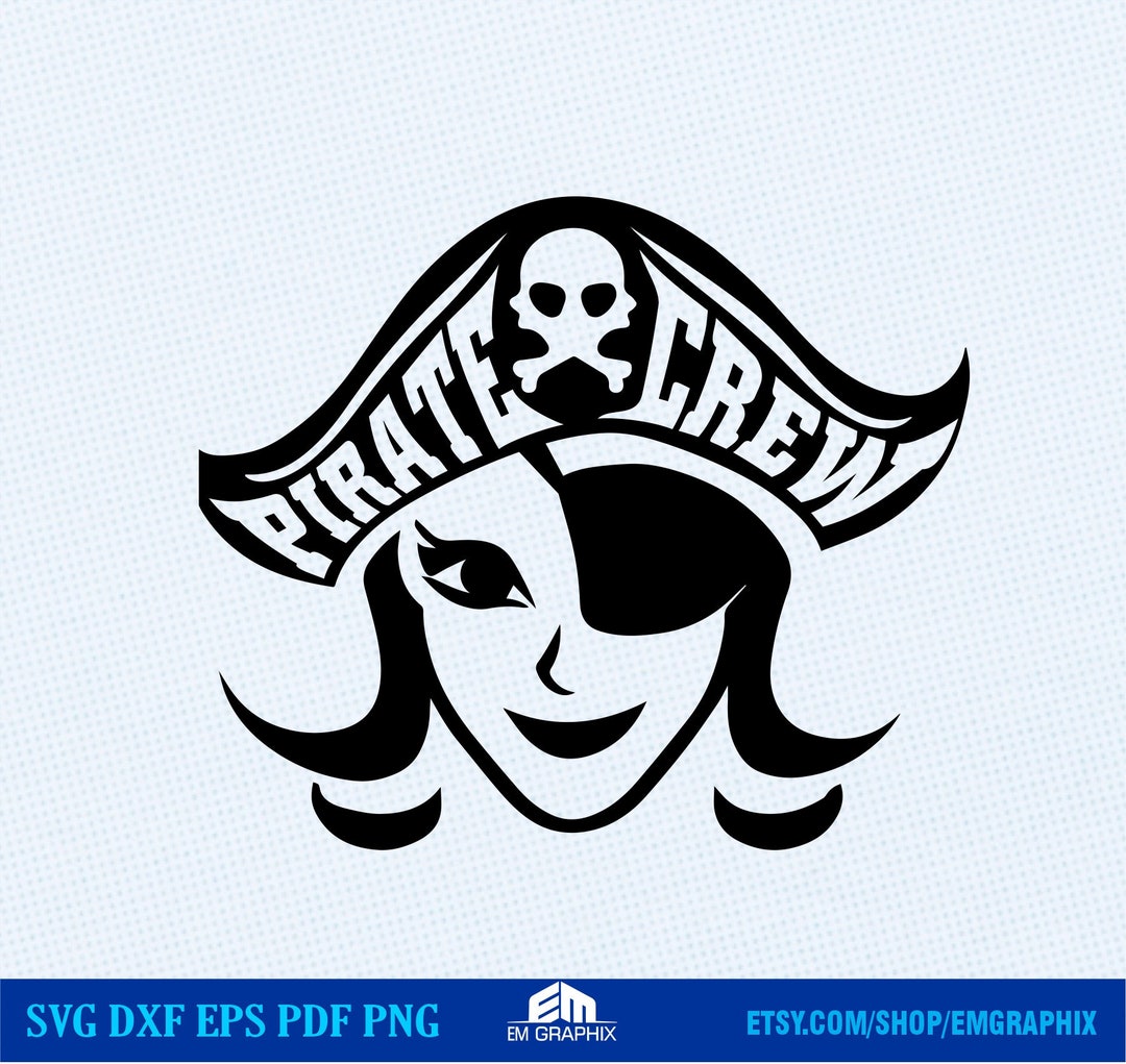 Pirate Crew SVG | Lady Pirate Graphics Svg Dxf Png Files for Cricut ...