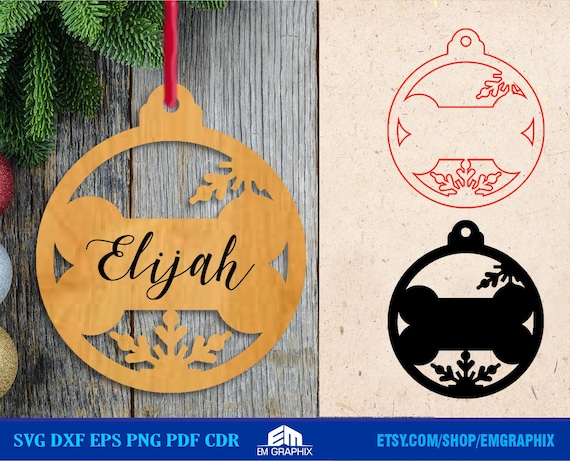 Dog Bone Ornament Pattern Laser Cut File DIY Customized - Etsy