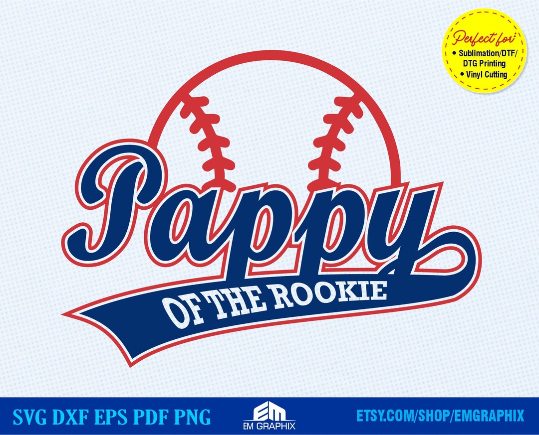 Pappy SVG, Pappy of the Rookie SVG, Baseball SVG, Birthday Shirt, Pappy ...