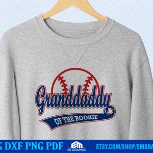 Granddaddy of Rookie SVG, Rookie of the Year's Grandy Shirt, Baseball ...