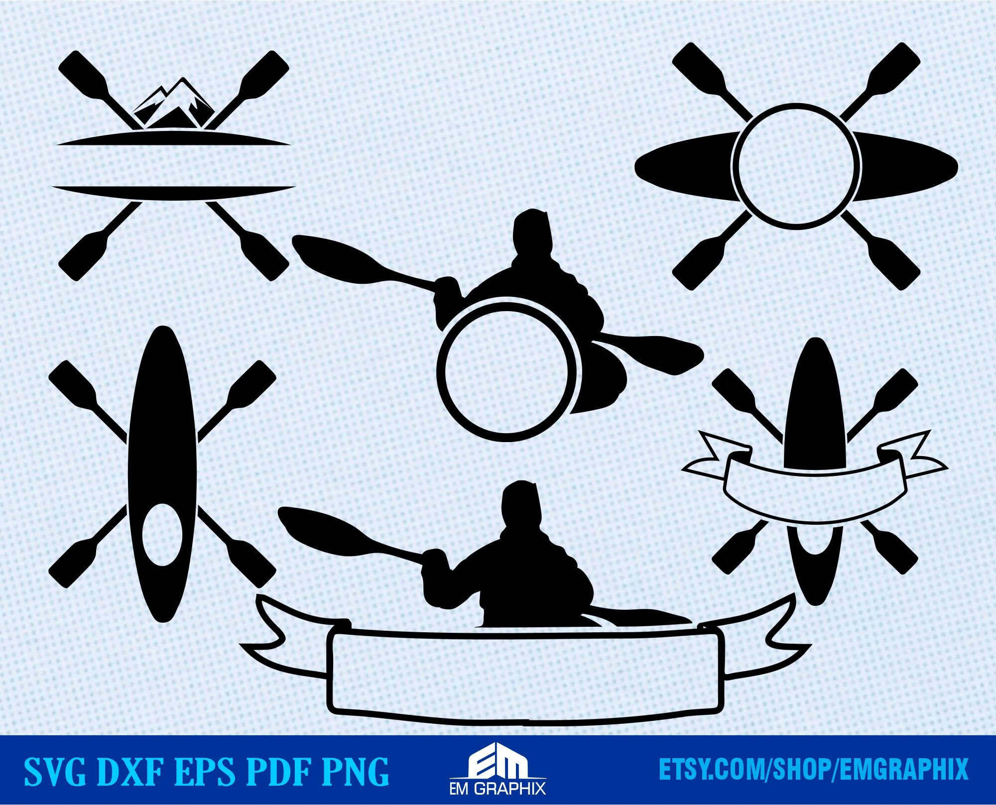 Kayak Logo Svg File Kayak Monogram Svg Kayaking Clipart Svg - Etsy Ireland