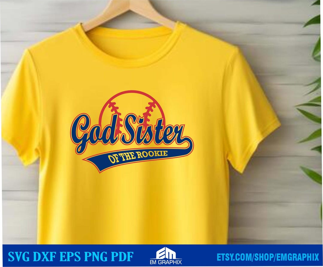 God Sister Baseball SVG, Rookie of the Year Shirt Design, Matching ...