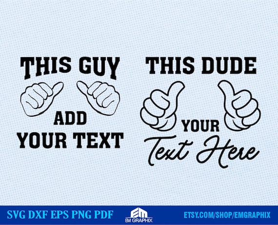 This Guy Thumbs SVG This Dude Thumbs SVG File This Guy - Etsy Canada