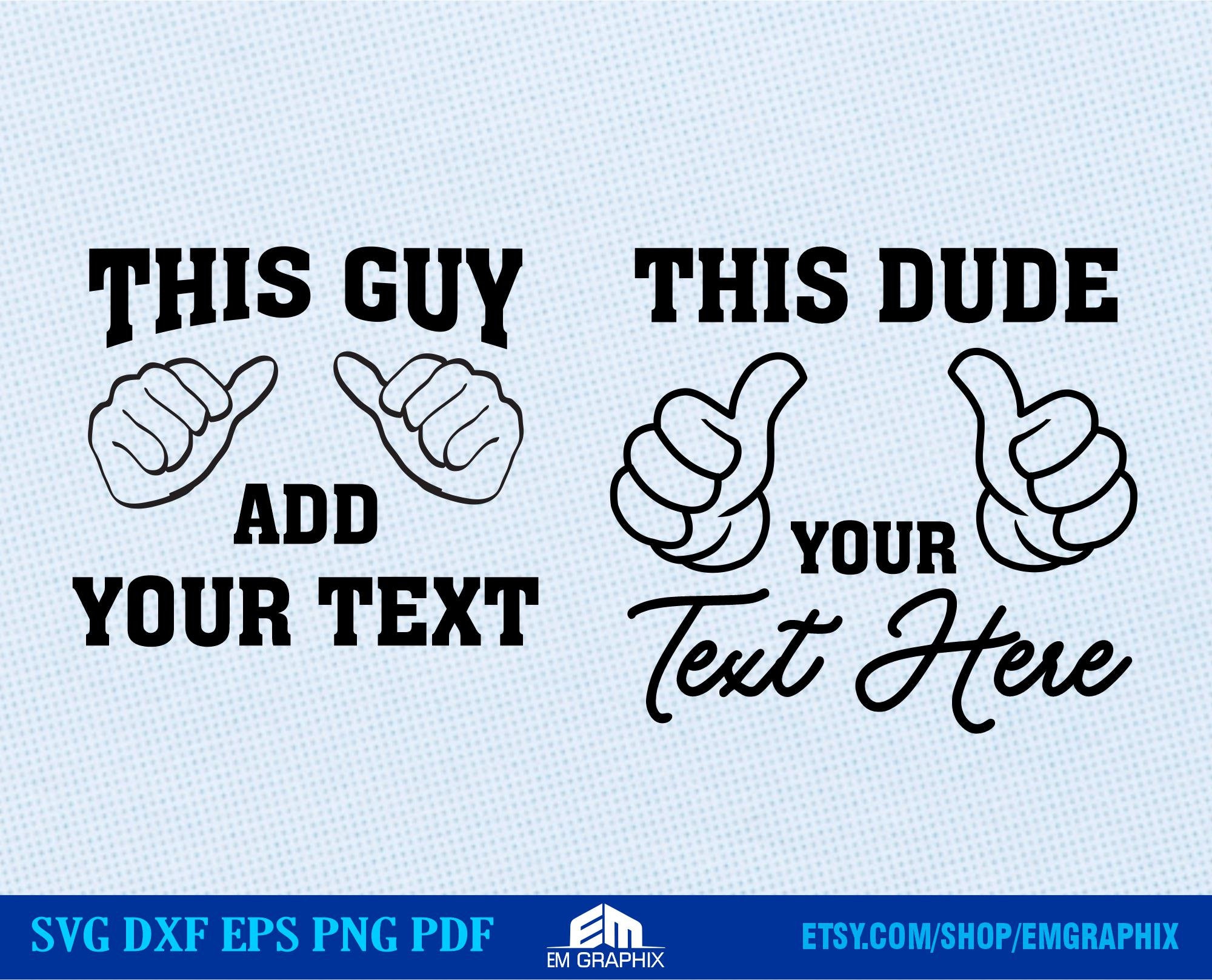 This Guy Thumbs SVG This Dude Thumbs SVG File This Guy - Etsy Canada