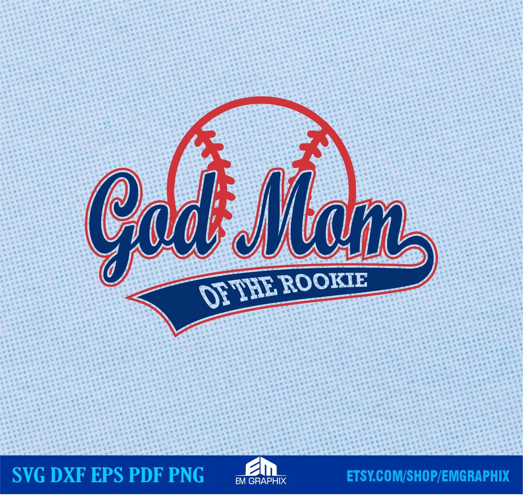 God Mom Baseball SVG, Rookie of the Year Shirt Design, Matching ...