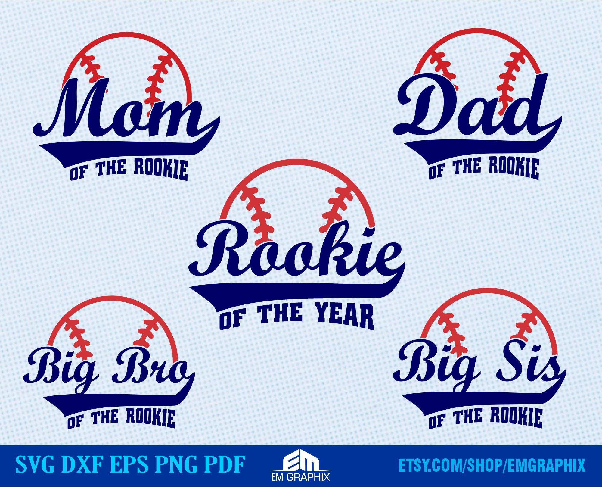 Family of the Rookie of the Year Svg Dad Mom Big Bro Big - Etsy
