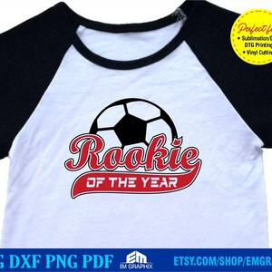 Rookie of the Year SVG, Soccer SVG, Soccer Theme Birthday Shirt ...