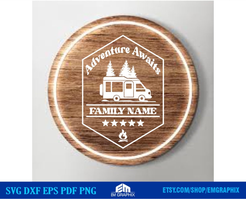 Adventure Awaits Svg Family Camping Trip Svg Family Name - Etsy