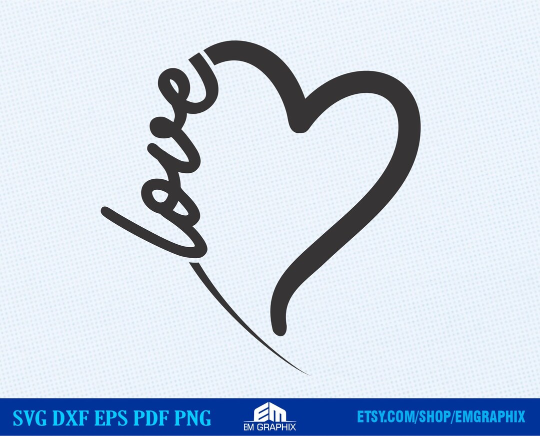 Love | Love Heart Svg Love Heart | Valentine's Day Download - Svg Png ...