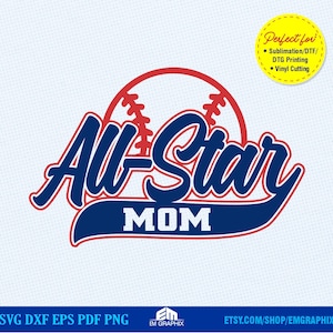 Baseball All-star- All Star Mom, All Star Dad, All Star Couple Shirt ...